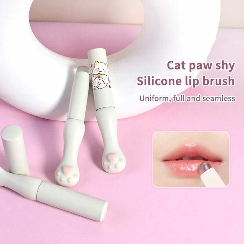 Кошачий узор/кошачья лапа силиконовая кисть для губ