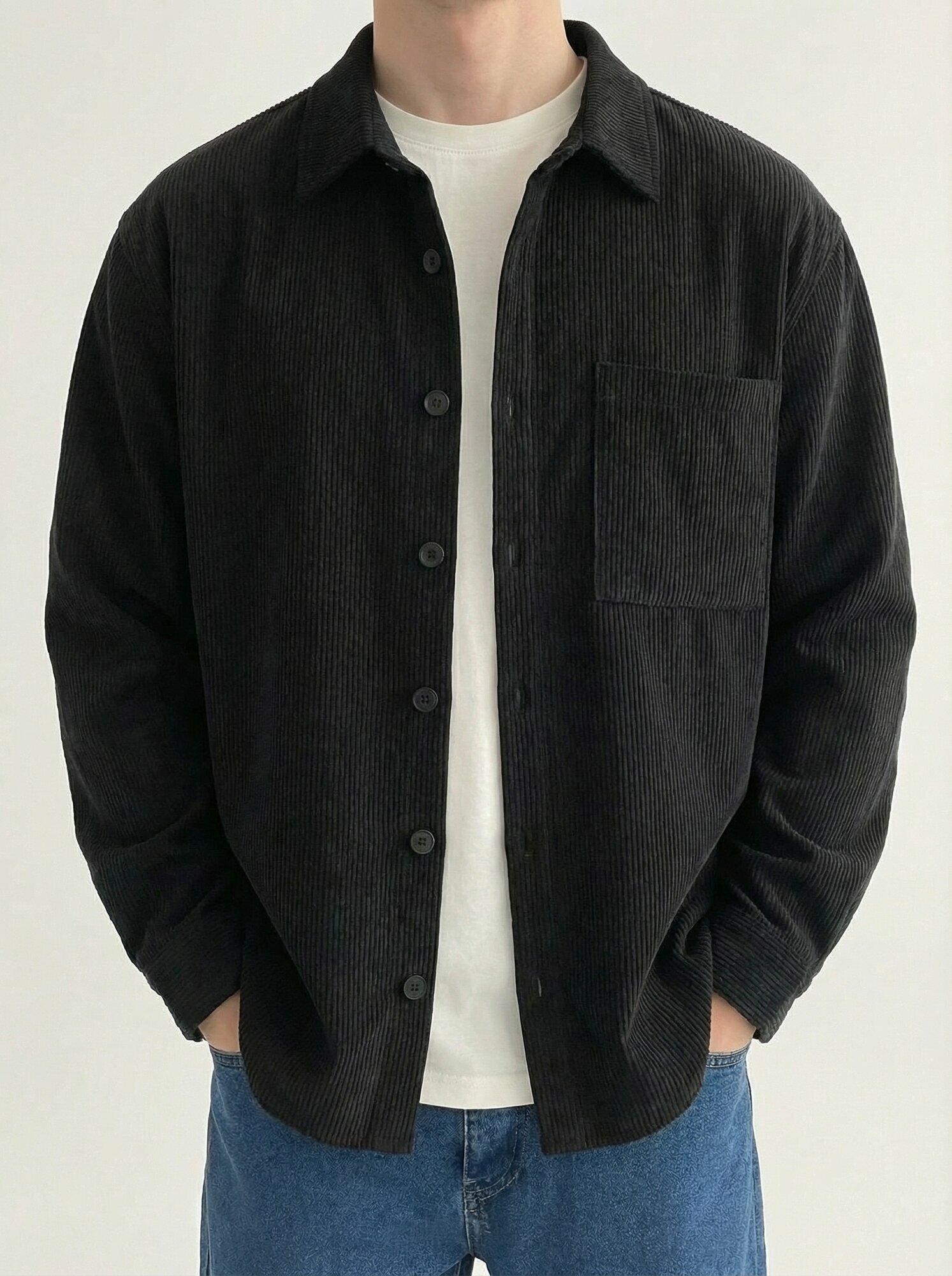 Рубашка мужская вельветовая