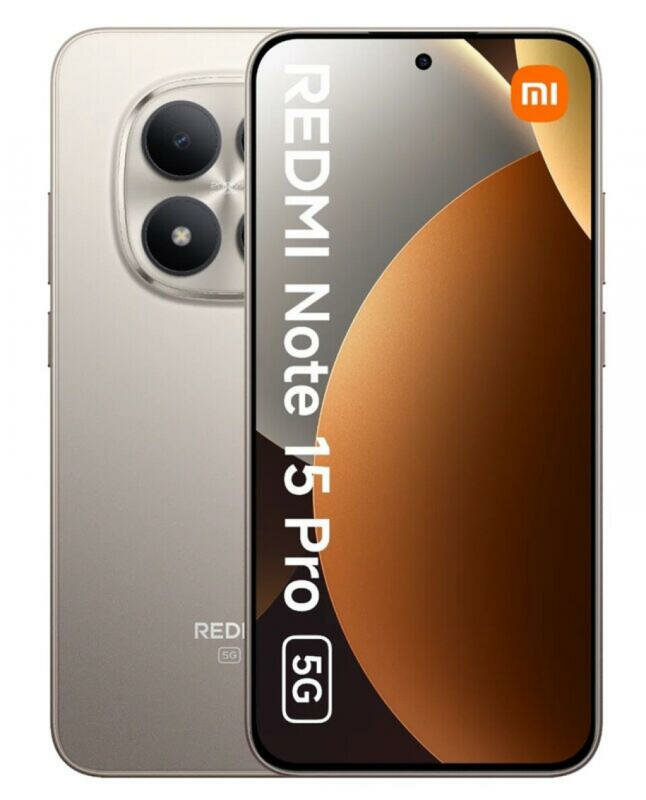 Смартфон Xiaomi Redmi Note 15 Pro 5G, 8/512Gb, Titanium color (Титановый/Серый титан/Бежевый)
