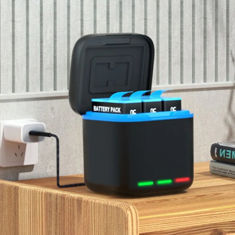 Зарядное устройство для GoPro Hero 5 6 7 8, с LED-индикацией