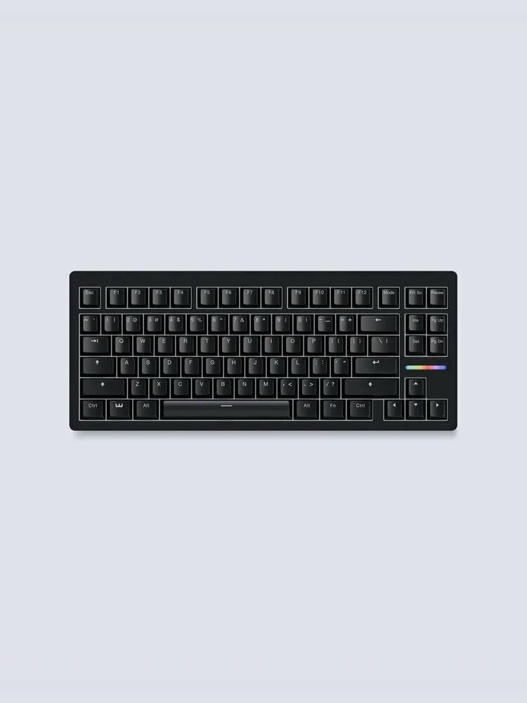 Wooting Игровая клавиатура проводная 80HE Black, (Linear), Английская раскладка, черно-серый, черный