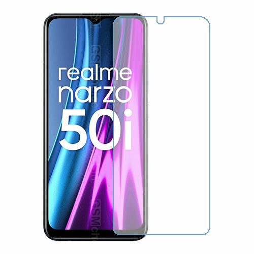 Скрин Мобайл защитный экран для Realme Narzo 50i из нано стекло 9H