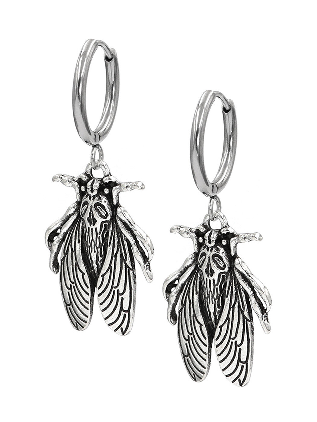 Серьги конго, с подвесками