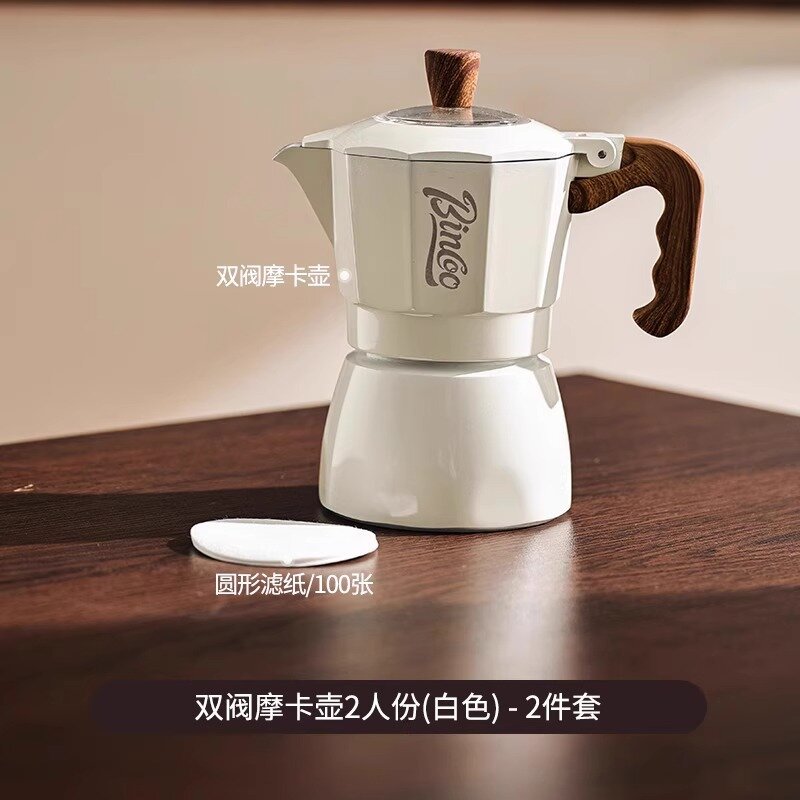 ⭐Кофеварка Bincoo Moka Pot, полный набор для домашнего кофе, оборудование для итальянского эспрессо, специальная электрическая керамическая плита⭐