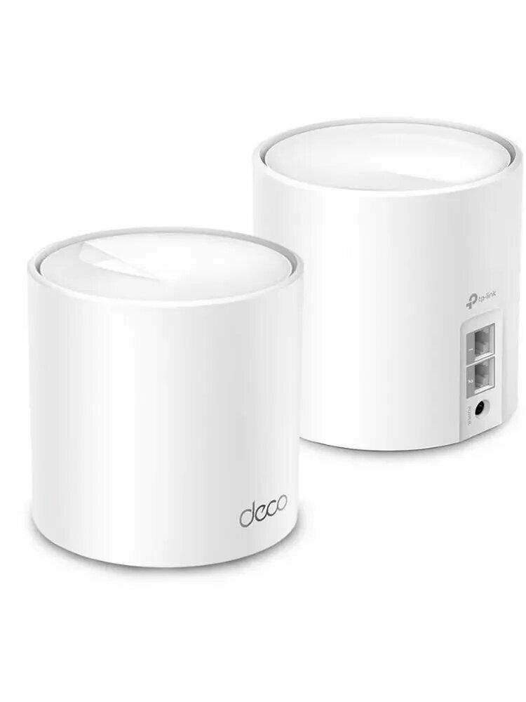 Mesh-Система TP-Link Deco X10 (2-pack), AX1500, двухдиапазонная, 2xRJ45 1Гбит/с (комплект из 2шт)