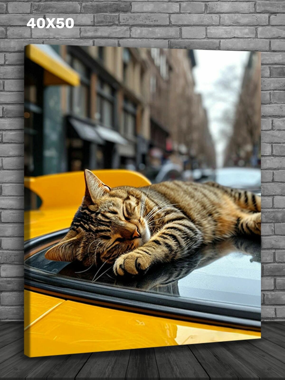 Картина на стену интерьерная 40х50 Кот