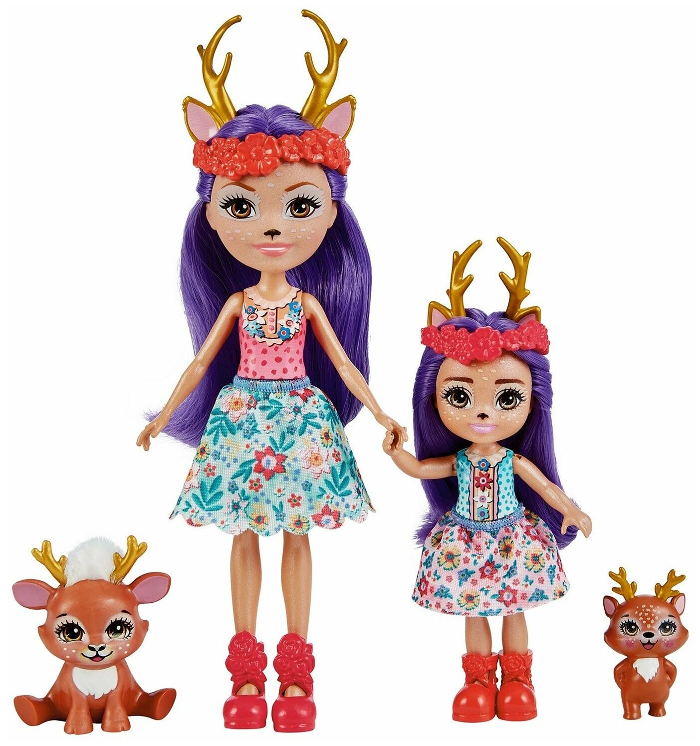 Игровой набор Enchantimals "Сестрички Оленни", с аксессуарами, от 4 лет HCF80