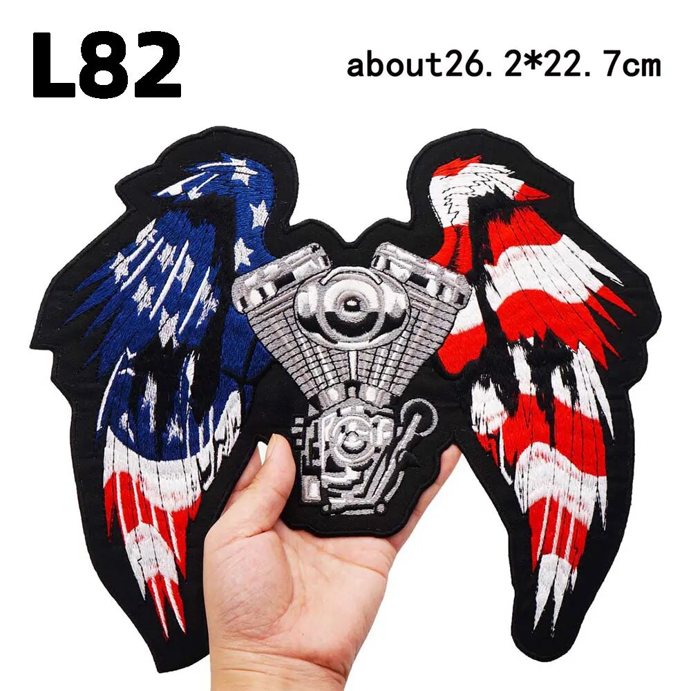 Нашивка Sons of Anarchy Черный, L82 iron on