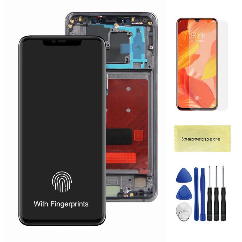 6,39 'для HUAWEI Mate 20 Pro для Mate20 Pro LYA-L09 L29 AL00 ЖК-дисплей с цифровым преобразователем сенсорного экрана в сборе, замена