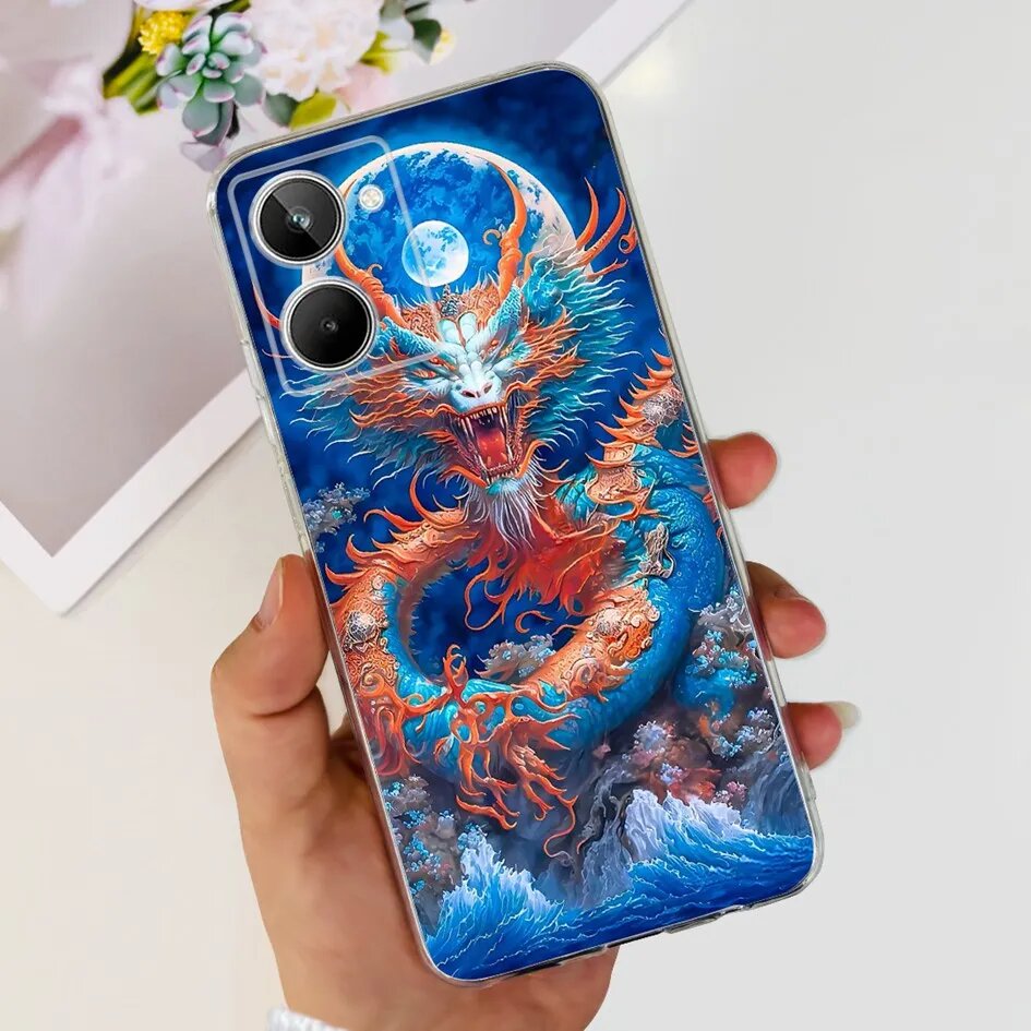 Задняя крышка для Realme 10 чехол RMX3630, милая панда с мультяшным рисунком, тонкая мягкая прозрачная силиконовая задняя крышка для телефона 10 Pro Plus RMX3687, Обложка