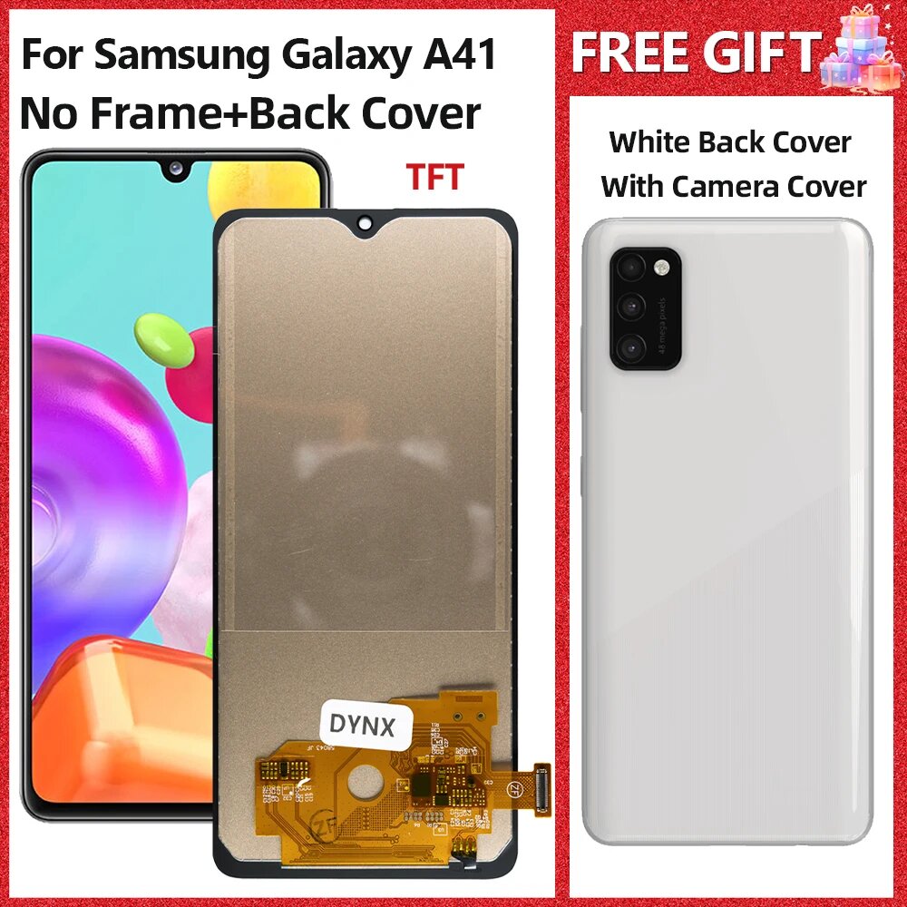 6,1 "Super AMOLED для Samsung Galaxy A41, ЖК-дисплей, сенсорный экран, датчик Digiziter в сборе, замена для Samsung A415 с рамкой