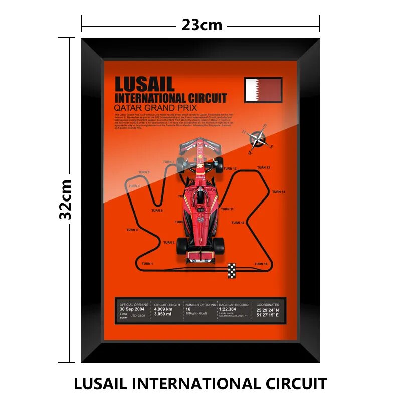 Модель автомобиля Leclerc SF24 1:43 LUSAIL Circuit