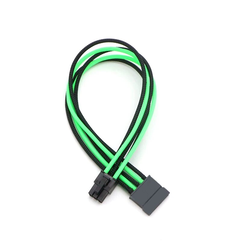 Кабель питания Unyisi 6Pin to Sata 15Pin 40cm, Black-Green