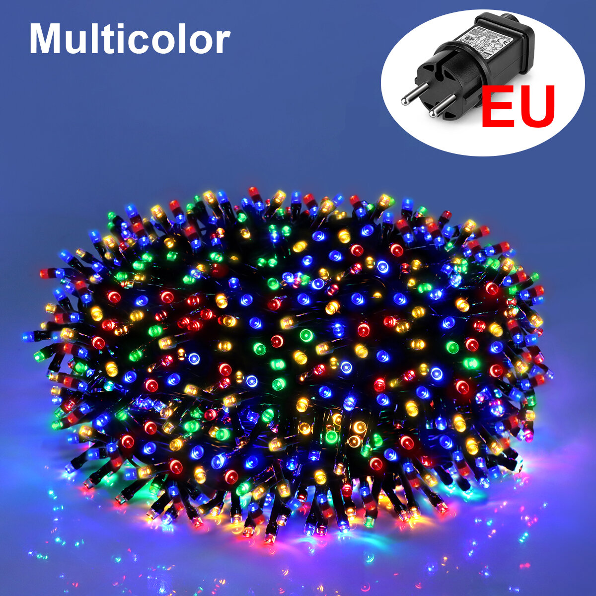 Декоративная елочка RGB 30 M, высота 3 см, длина 300 см