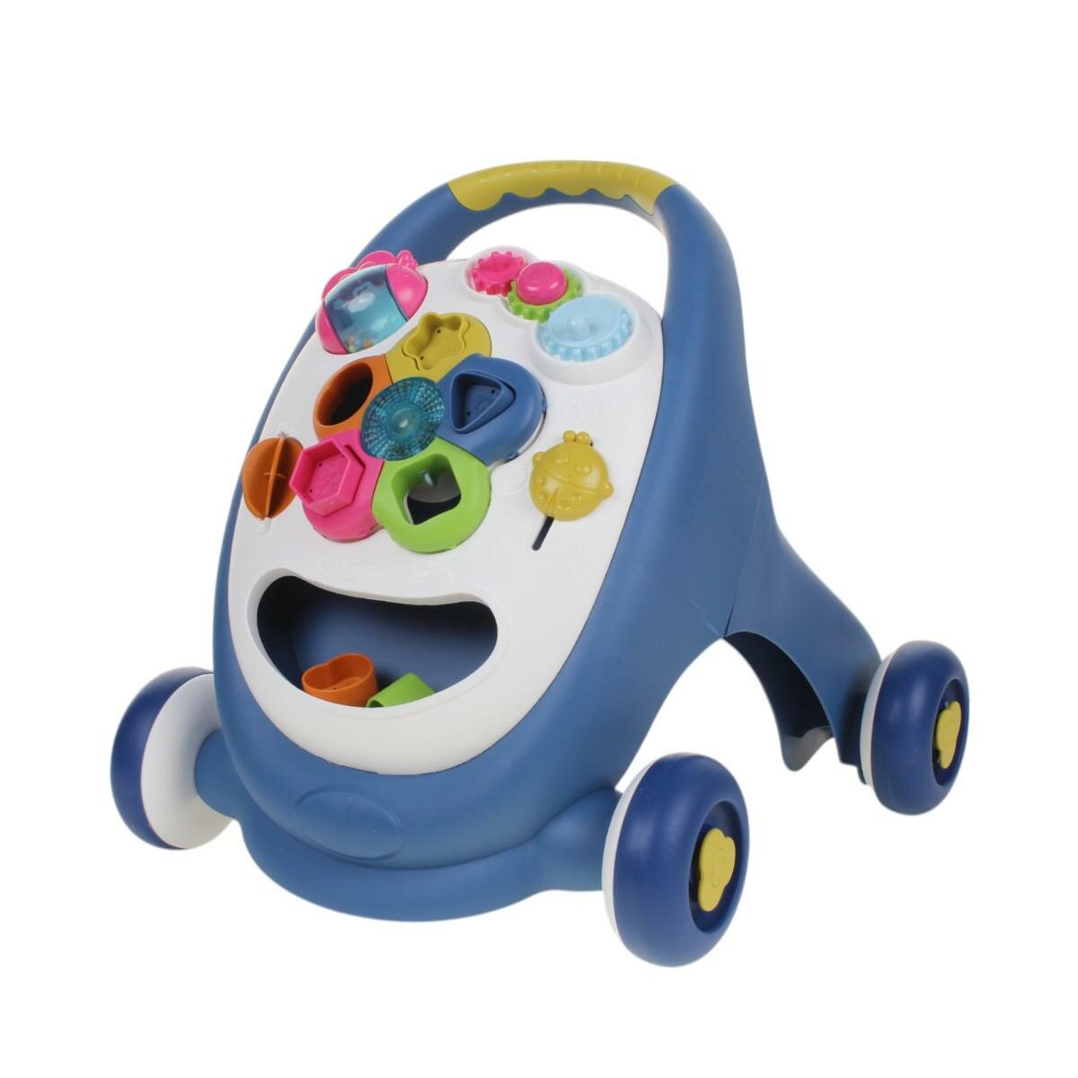 Ходунки детские развивающие, синий/белый, пластик, 53.5х20х39.5см