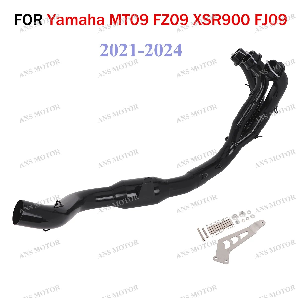 Для Yamaha MT09 FZ09 XSR900 FJ09 без шнуровки выхлопной трубы мотоцикла Escape 51 мм глушитель передняя труба 2014-2023 лет