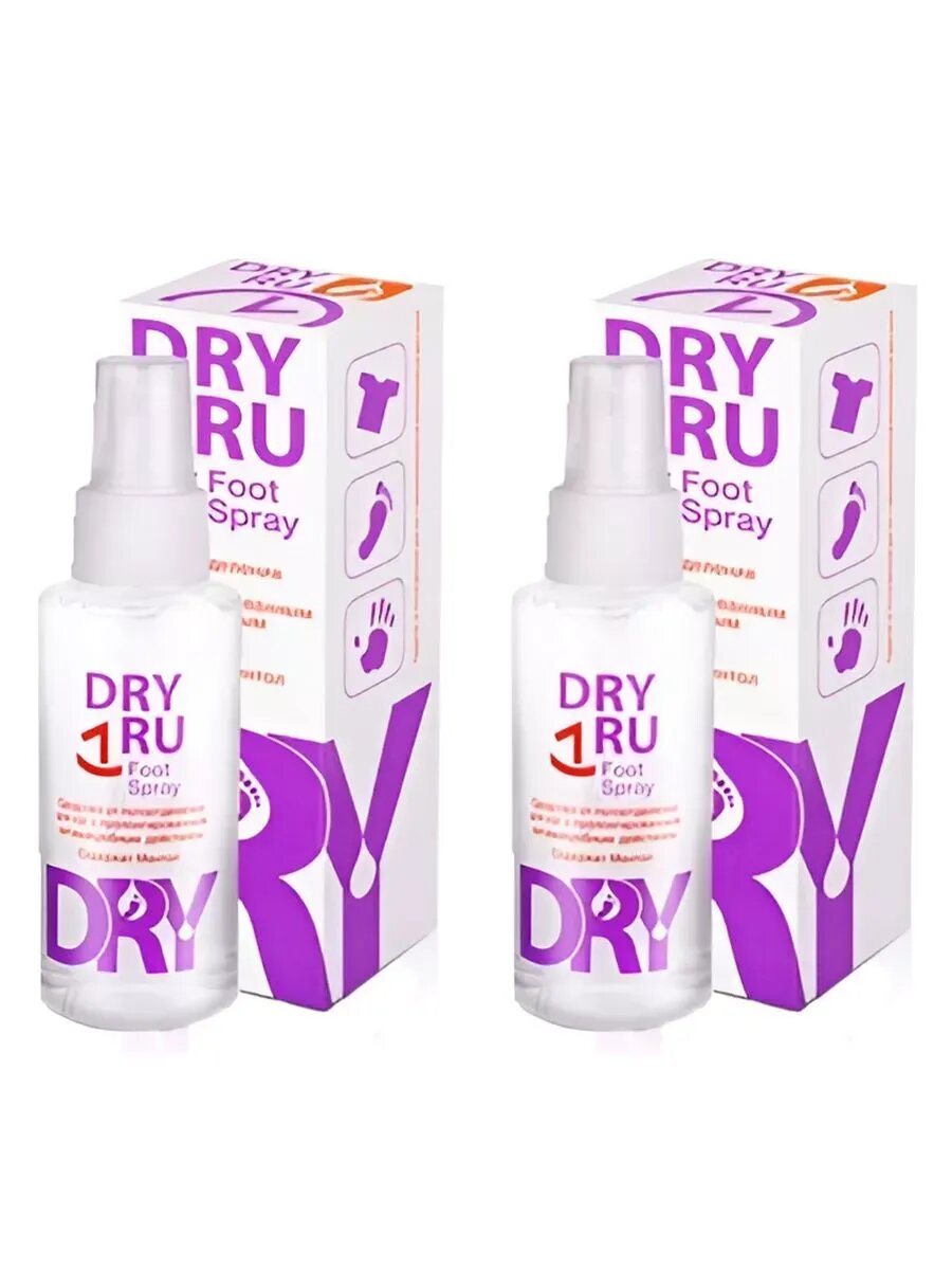 Спрей против потливости ног 2 шт