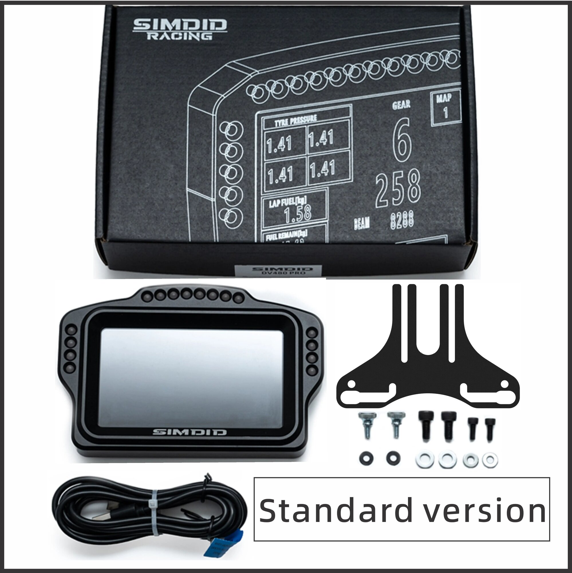 SIMDID DV480 Pro V5 SimRacing Dashboard Standard version