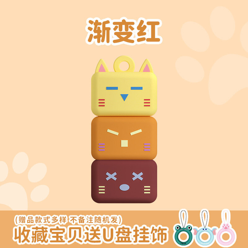 Креативный мини-флеш-накопитель из ПВХ в виде милого мультяшного котика для автомобиля, высокоскоростной USB-накопитель для мобильного телефона, оптовый промо-подарок USB.