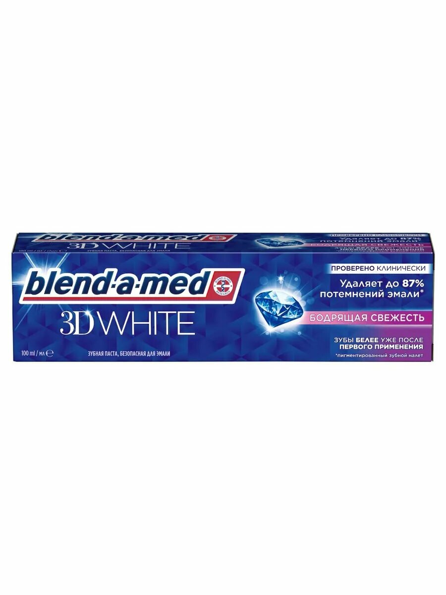 Blend-a-med зубная паста 3d white бодрящая свежесть 100 мл