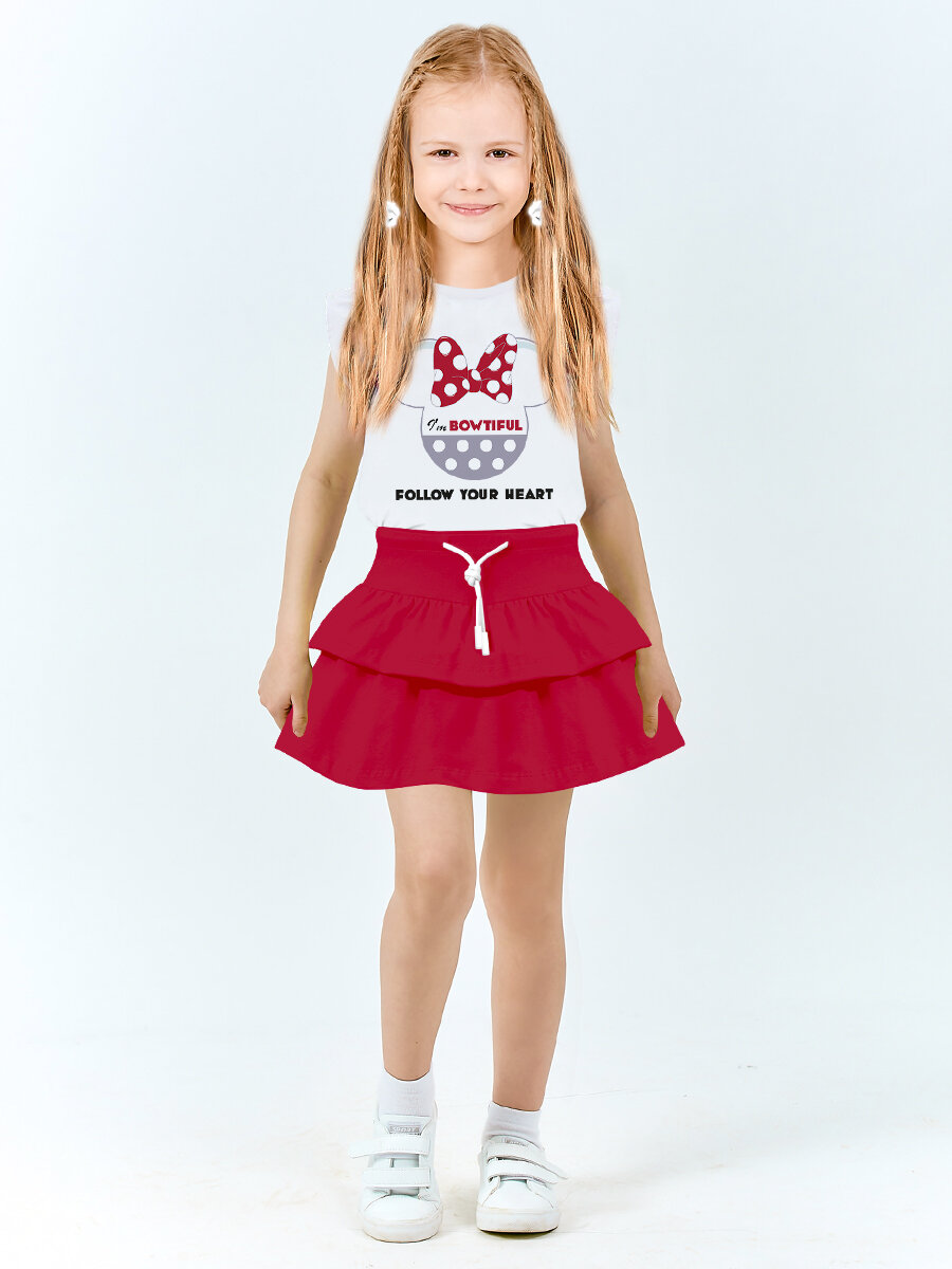 Комплект одежды нарядный с юбкой-шортами