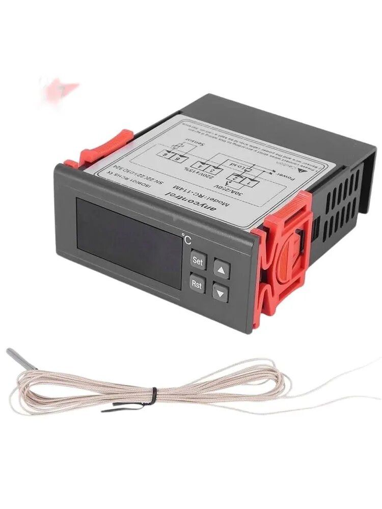 (H T F X) 220 В/30A цифровой регулятор температуры Rc-114M реле термостата выход-30-300 градусов с датчиком