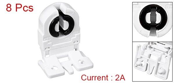 Пластиковый патрон для люминесцентной лампы T8 Style-3 8pcs