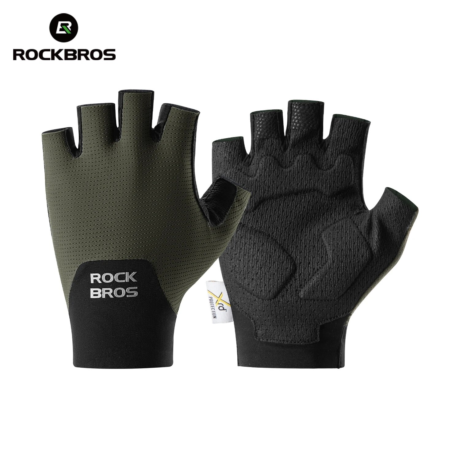 Велосипедные перчатки ROCKBROS черные, размер XL, S403-GN