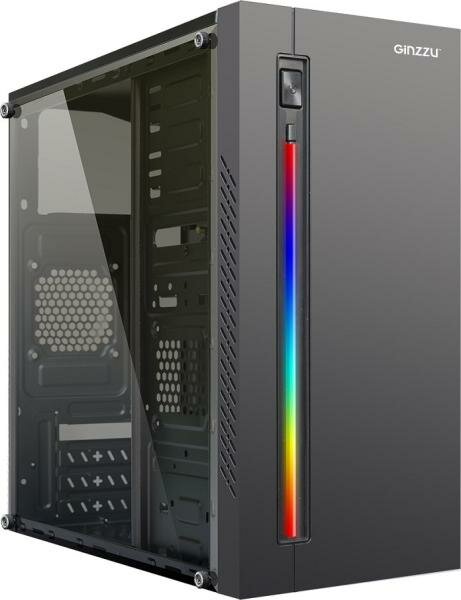 Корпус microATX GINZZU Ginzzu D370 Без БП черный Ginzzu D370 (Уценка, мех повреждение)