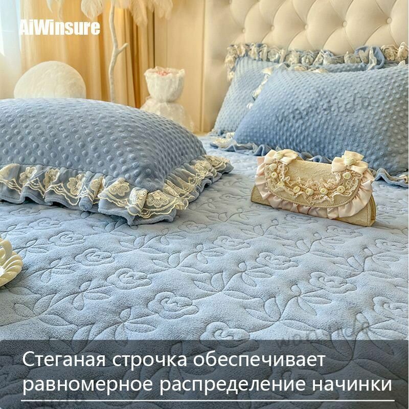 Покрывало с наволочками，Европейский стиль, кружевное кружево, утолщенное — фото 1
