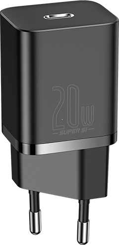Сетевое зар. устр. Baseus Super Si 1C кабель Lightning 20W TZCCSUP-B01 черное