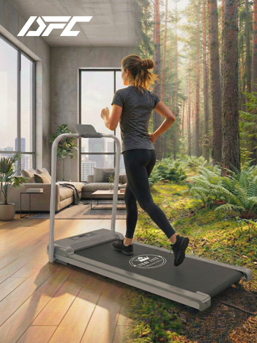 Беговая дорожка с поручнем DFC NEW LIFE TM-200z, 98 х 39,5 см