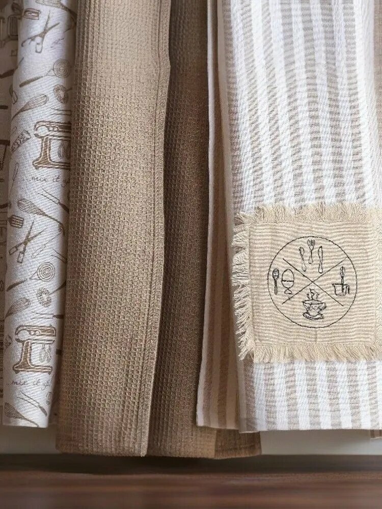 Полотенце кухонное кухонные полотенца PAVIA, Льняная фактура, 45x65, 3шт