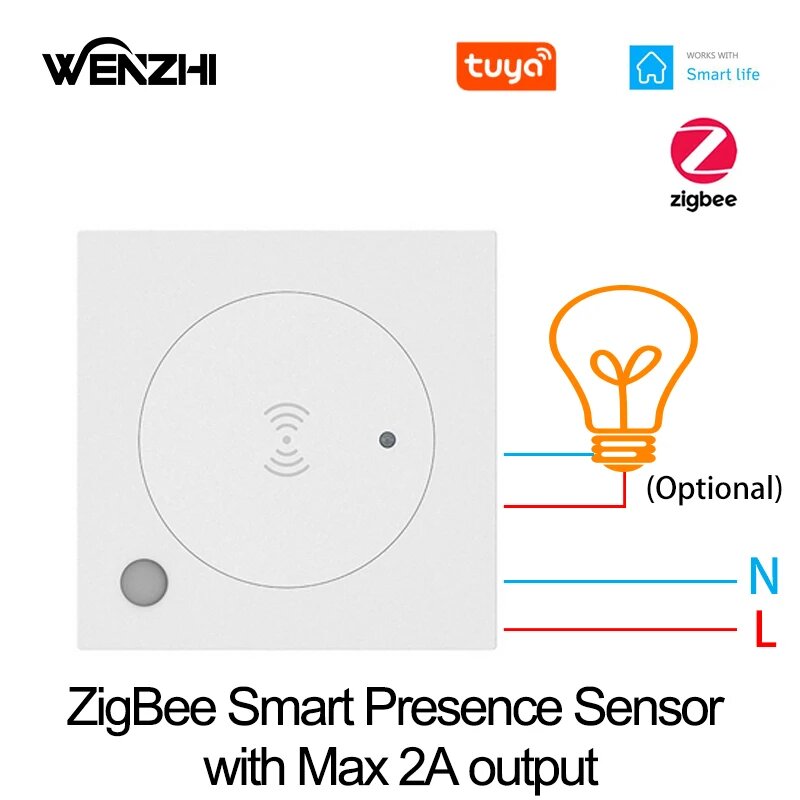 Датчик движения ZigBee, накладной, Smart Life