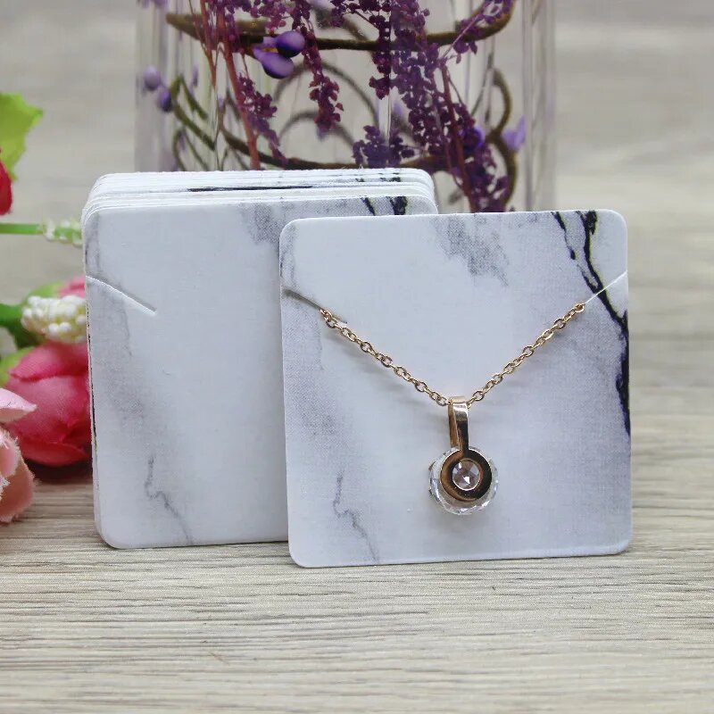 Бумажные карточки для сережек 50 шт. 50cards, 5x5cm