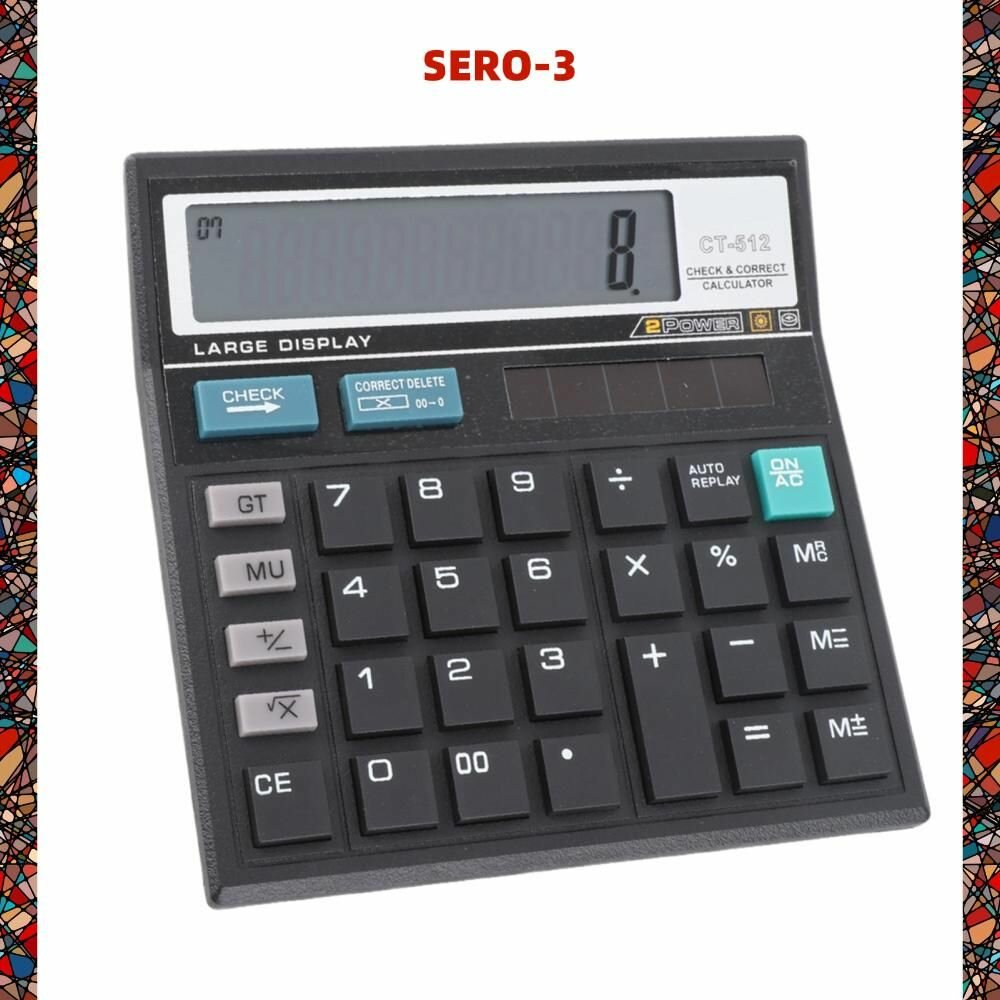 Научный калькулятор, солнечное питание, для точных расчетов в финансах и науке