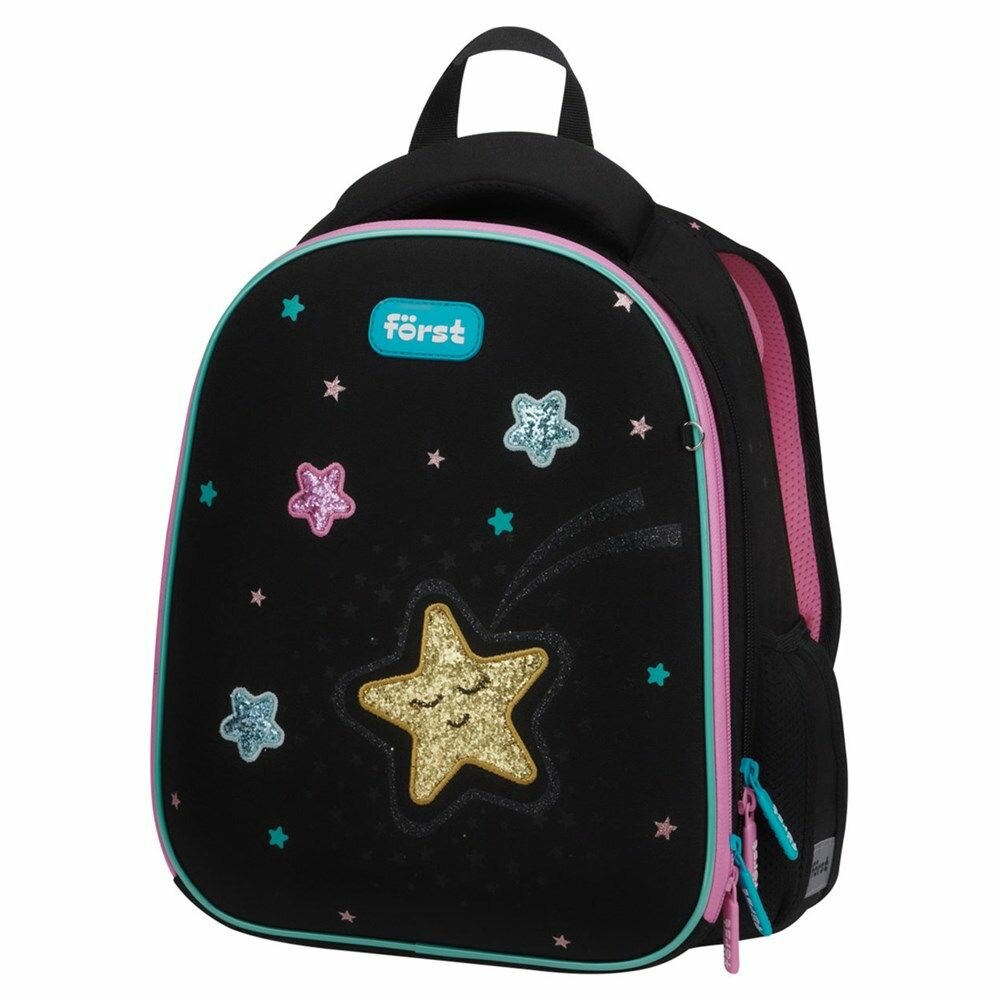 Ранец школьный для девочки F rst F-Top облегченный "Stars" 36*28*15см, 2 отделения, 2 кармана, анатомическая спинка (FT-RY-012401)