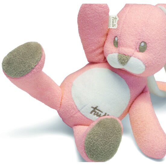 Мягкая игрушка Trudi Зайчик розового цвета 36x32x13см