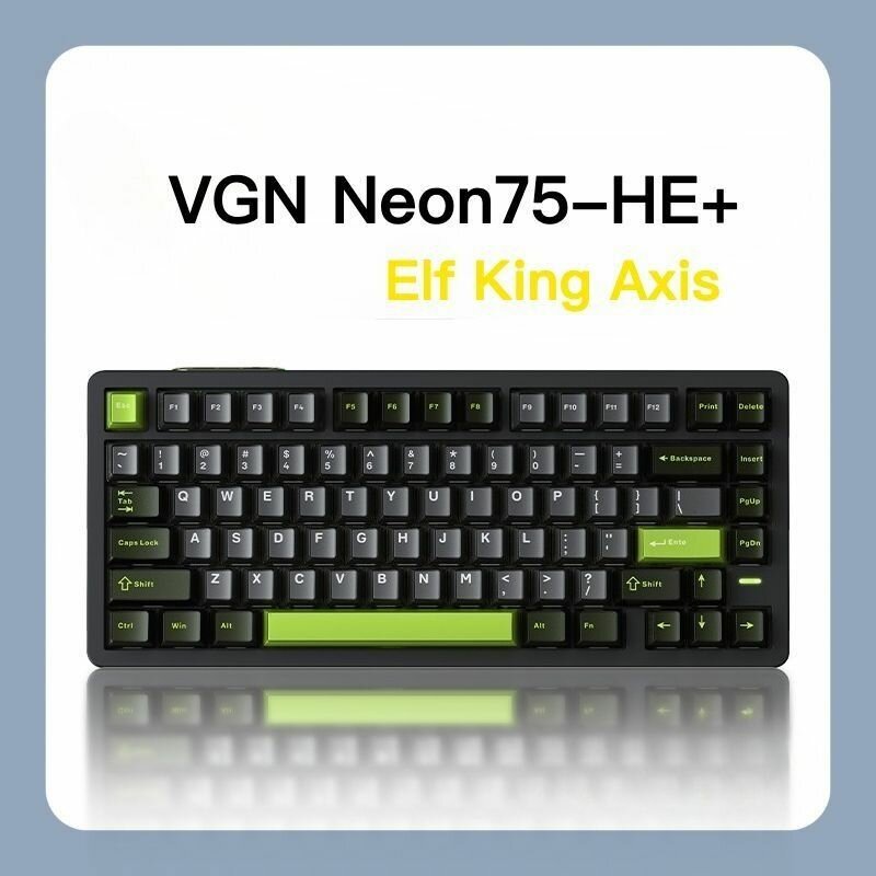 VGN Neon75 Механическая клавиатура с магнитным переключателем и возможностью горячей замены RGB