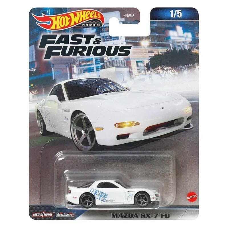 Hot Wheels Mazda RX-7 FD, Белый, HNW46-1