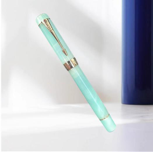 Ручка-перо Jinhao Century 100 для письма и каллиграфии, мятно-зеленая, классическая, лимитированная серия 2025 года, перо Century Soybean.