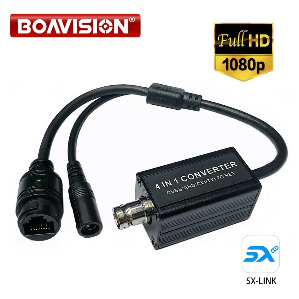 BOAVISION Конвертер аналогового сигнала в IP 2MP 1080P 1 PCS
