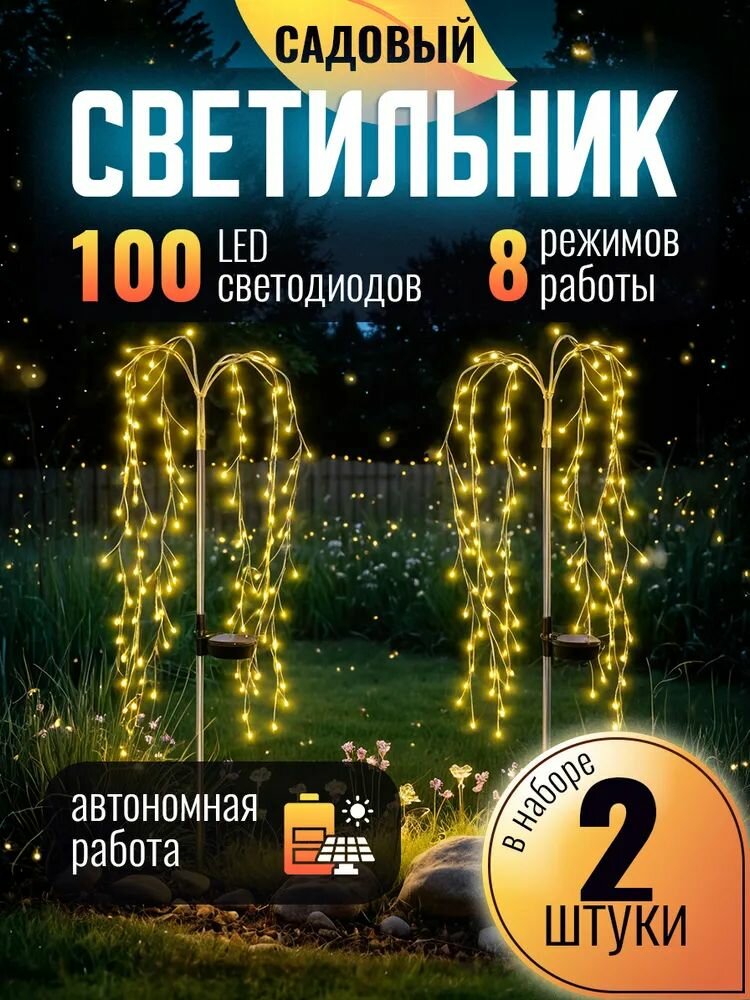 Новые фонарики для сада на солнечной энергии, декоративные ландшафтные фонари, наружное освещение для создания сказочной атмосферы