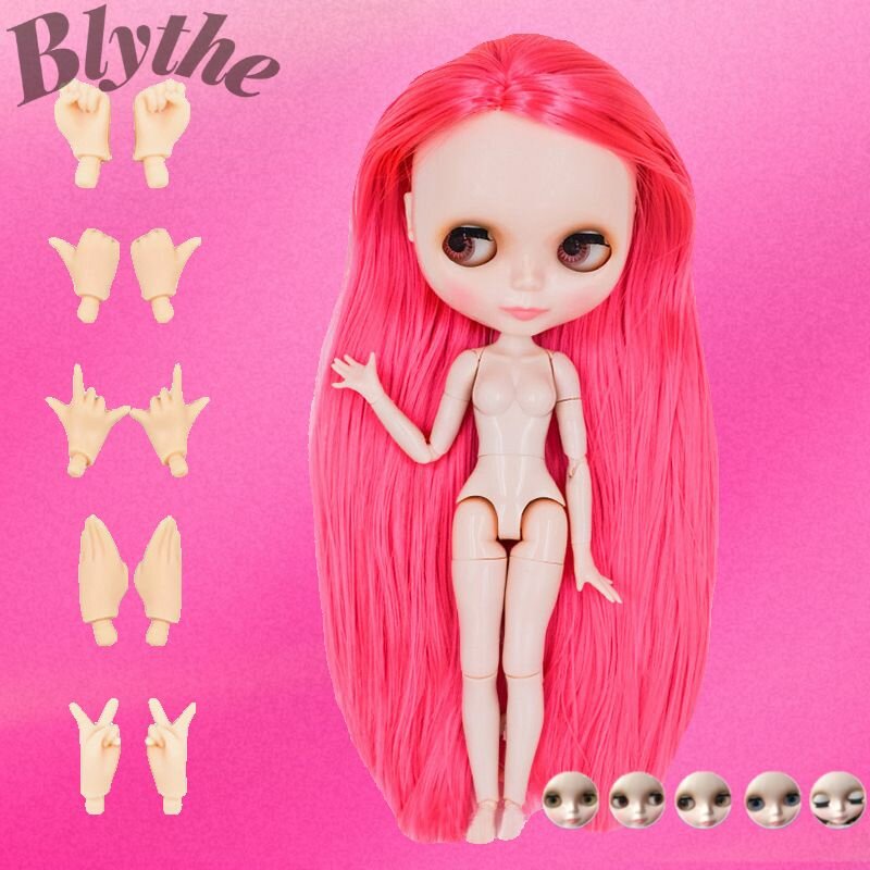Кукла Блайз (Blythe) 30 см, тело с 19 суставами, светлая кожа, сменные глаза и руки, игрушка для коллекционирования