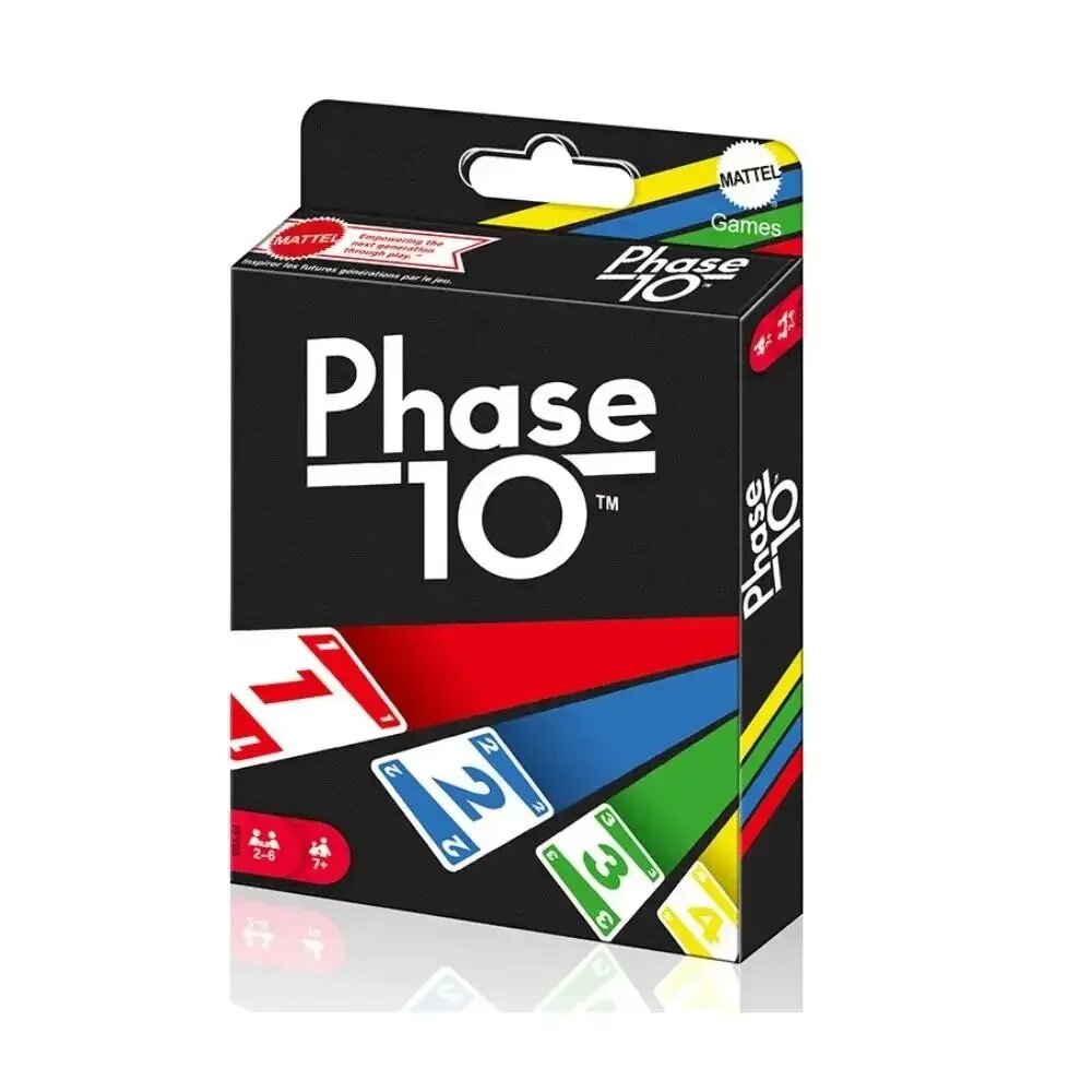 Настольная карточная игра Phase 10 карт, Новая версия игры для всей семьи