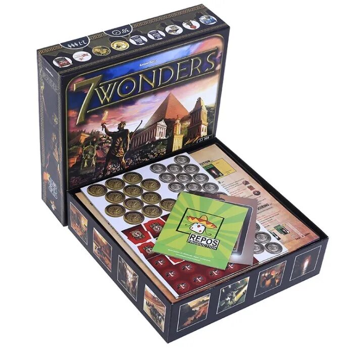 Asmodee Настольная игра 7 Чудес, 2-7 игроков, 30-45 мин, картон, бумага — фото 1