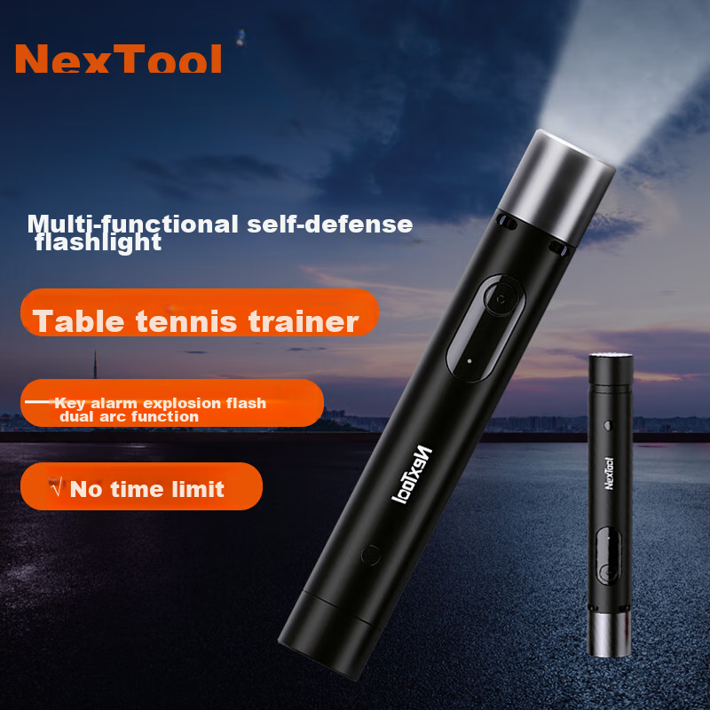 NexTool Thunderbolt Двойной дуговой самозащитный фонарь с звуковой и световой сигнализацией и зарядкой Type-C