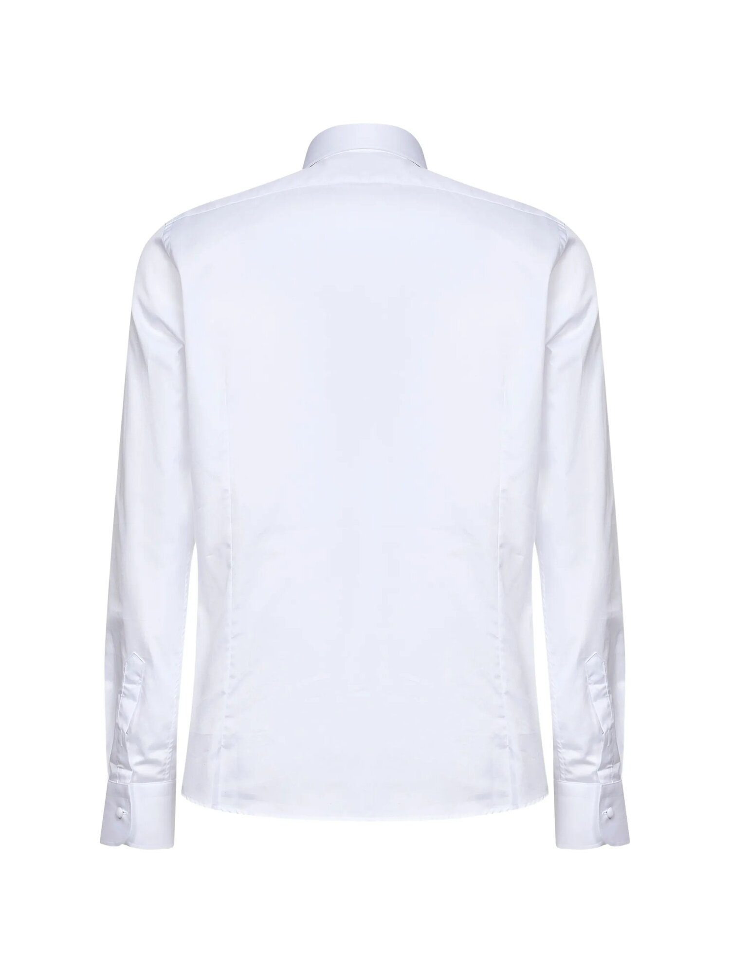 Рубашка Tagliatore Covered-button long-sleeve shirt, размер XS, white — фото 1