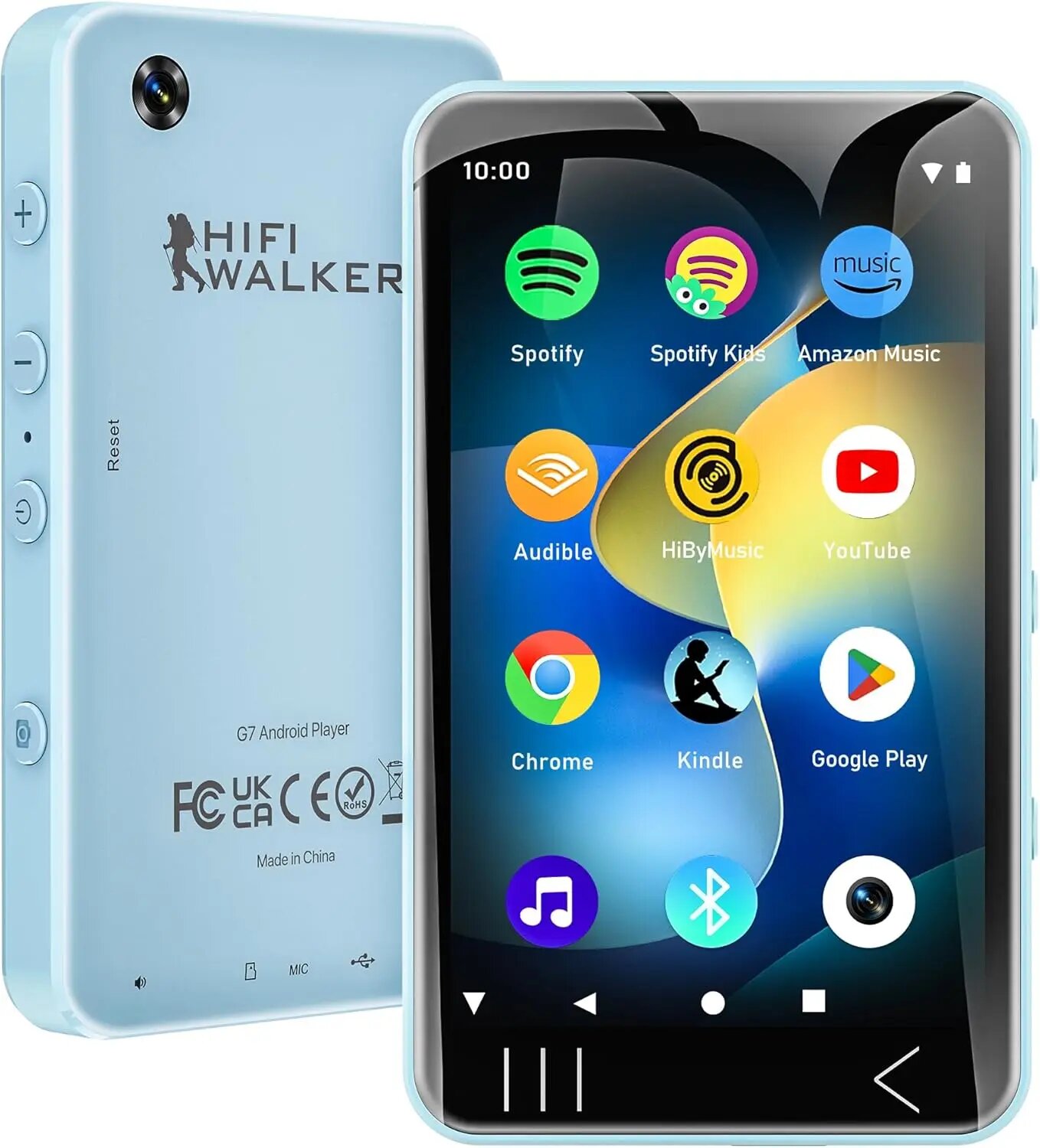 MP3-плеер HIFI WALKER G7 80 ГБ для детей Blue-64GB
