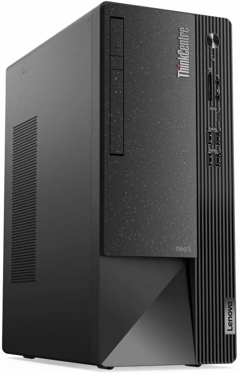 Компьютер Lenovo ThinkCentre Neo 50t i5 12400, DDR4 8ГБ, 256ГБ SSD, Intel UHD Graphics 730, с ODD, CR, NoOs, черный 11SE001WIV